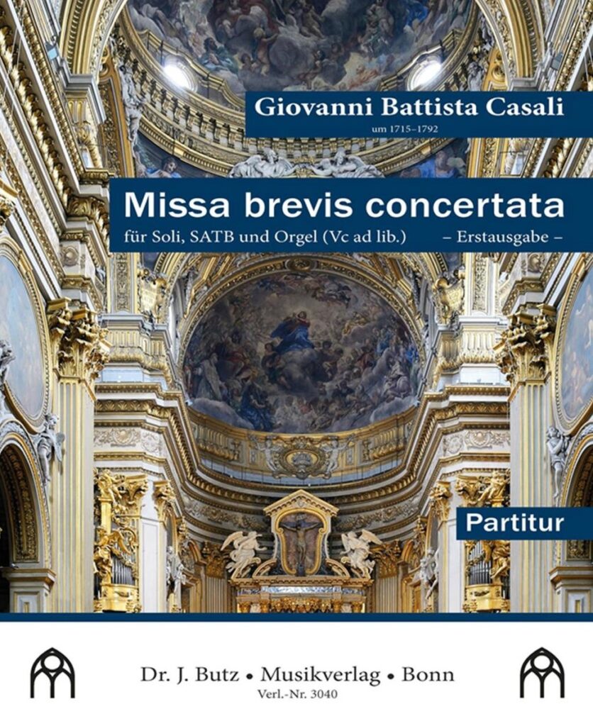 Giovanni Battista Casali (um 1715-1792): Missa brevis concertata ...